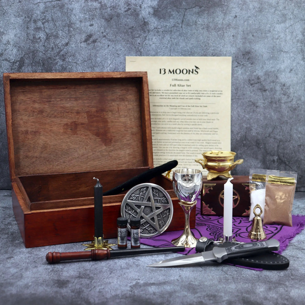 Ritual Altar Tool Sets for Wicca, Witchcraft | 13 Moons Altar Supplies