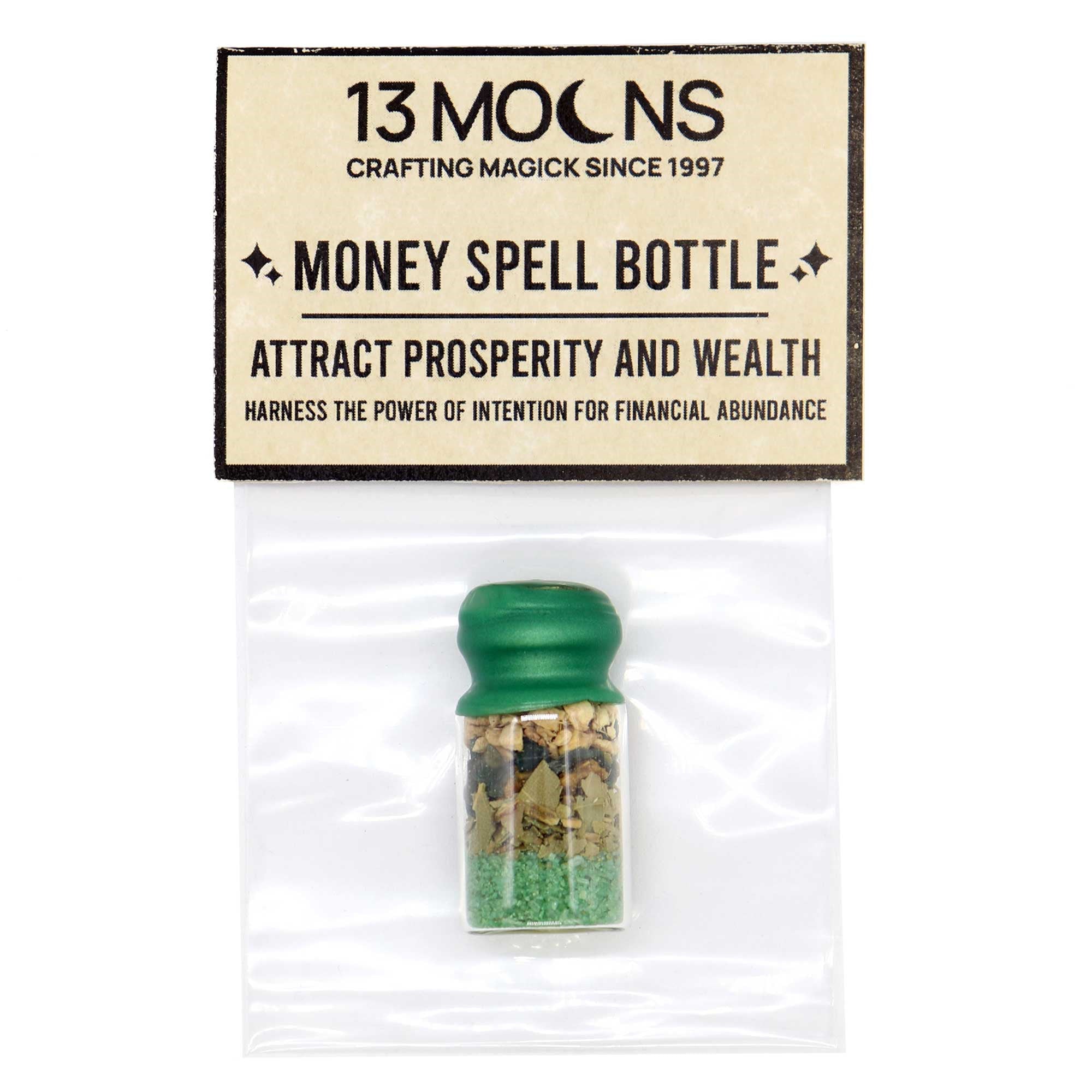 Money Spell Bottle | Attract Prosperity, Success & Wealth