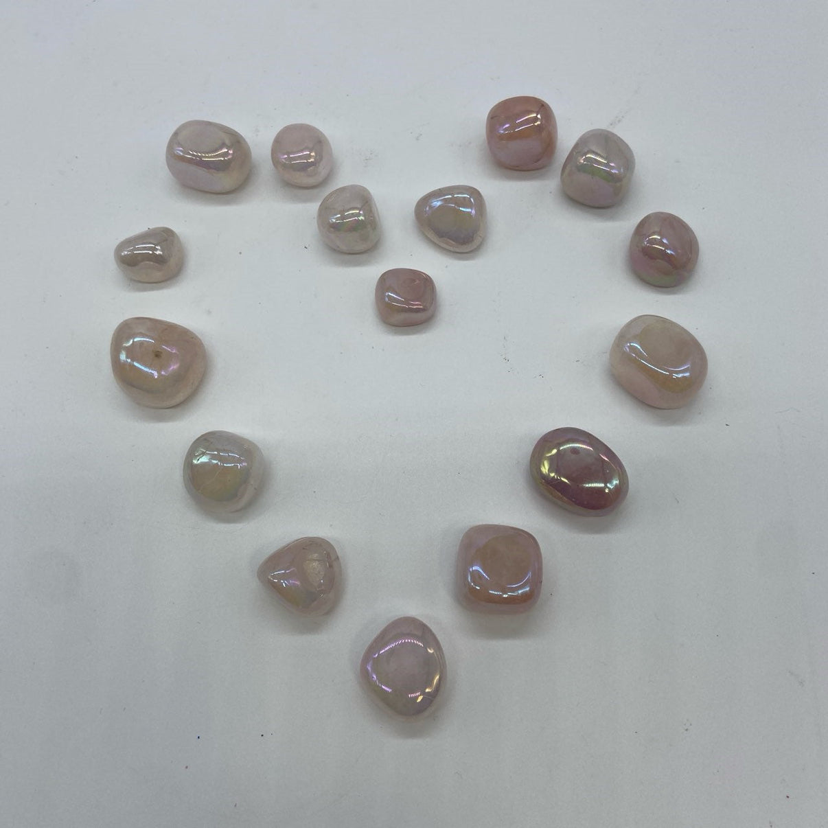 Rainbow Rose Quartz Tumbled Stone | Metaphysical Gemstones