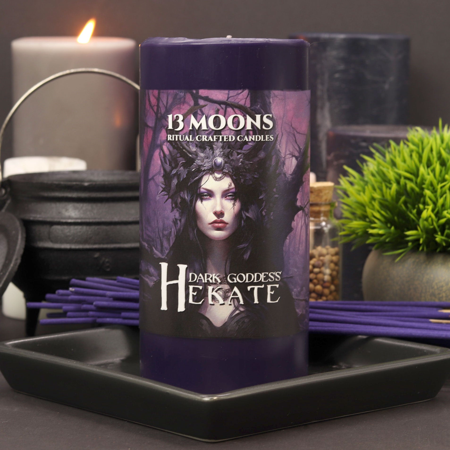 Hekate Spell Candle | Wiccan Ritual Altar Candles