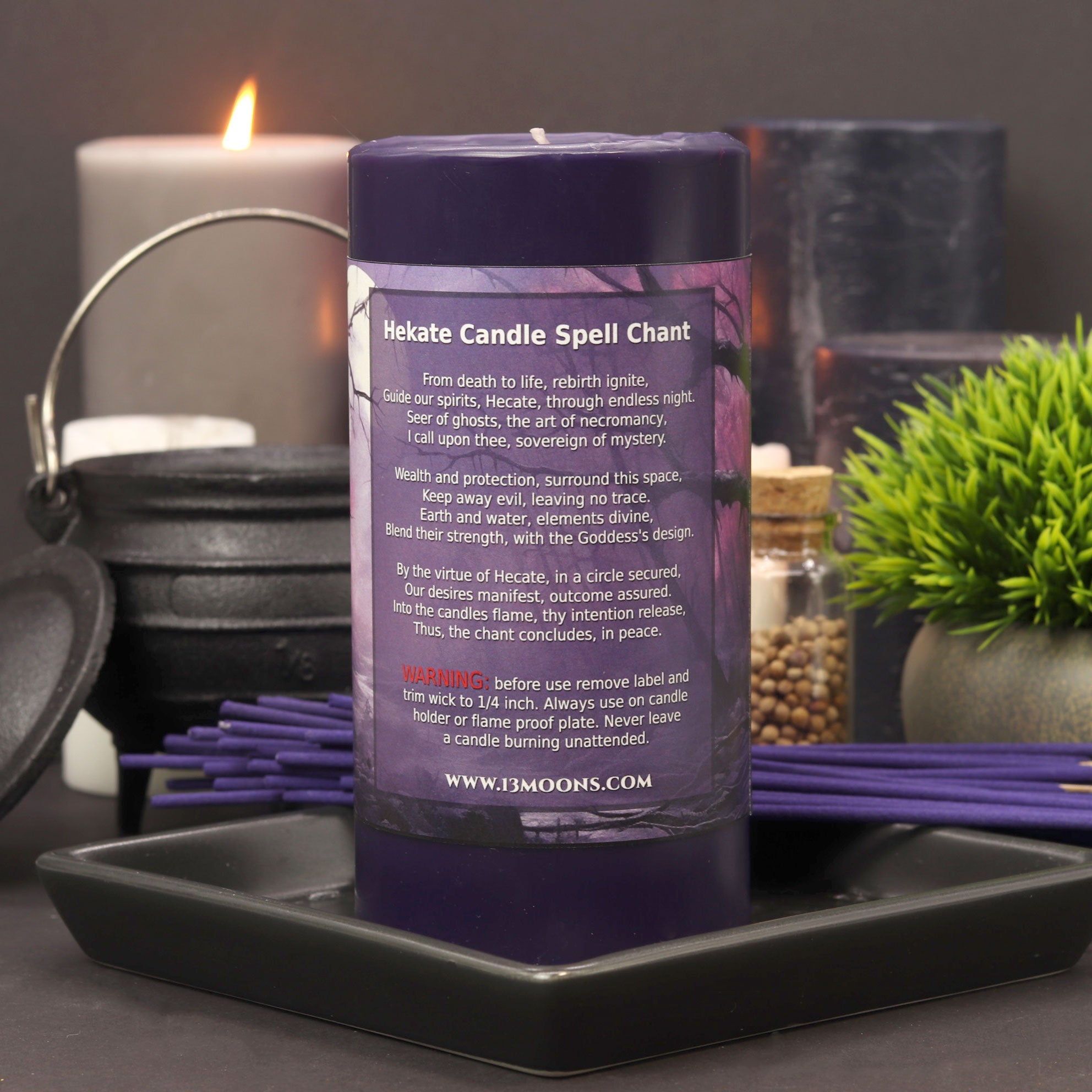 Hekate Spell Candle | Wiccan Ritual Altar Candles