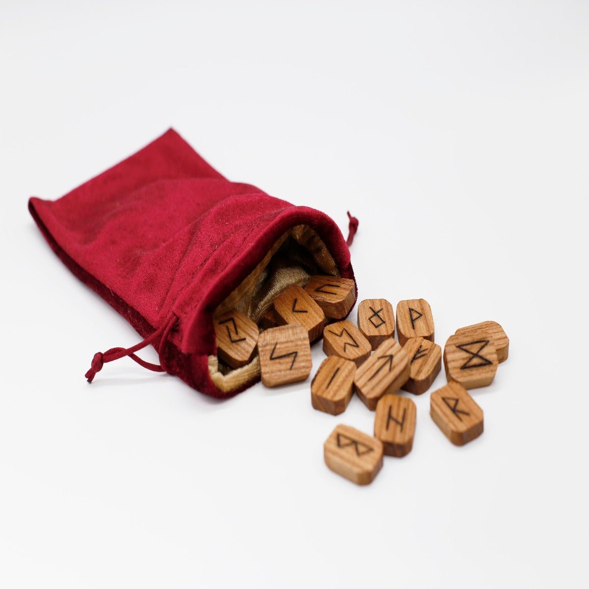 Handcrafted Red Elm Runes