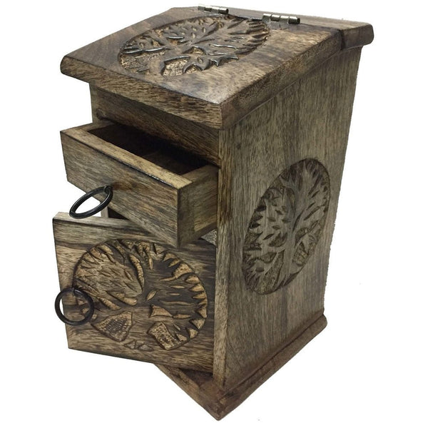 Wicca Boxes | Wood Chests | Jewelry & Tarot Boxes